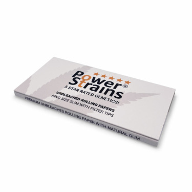 PowerStrains King Size Slim 2-in-1 Vloei en Tip - PowerStrains