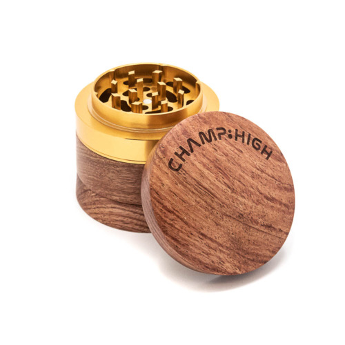 Wooden And Gold Grinder - Champ High